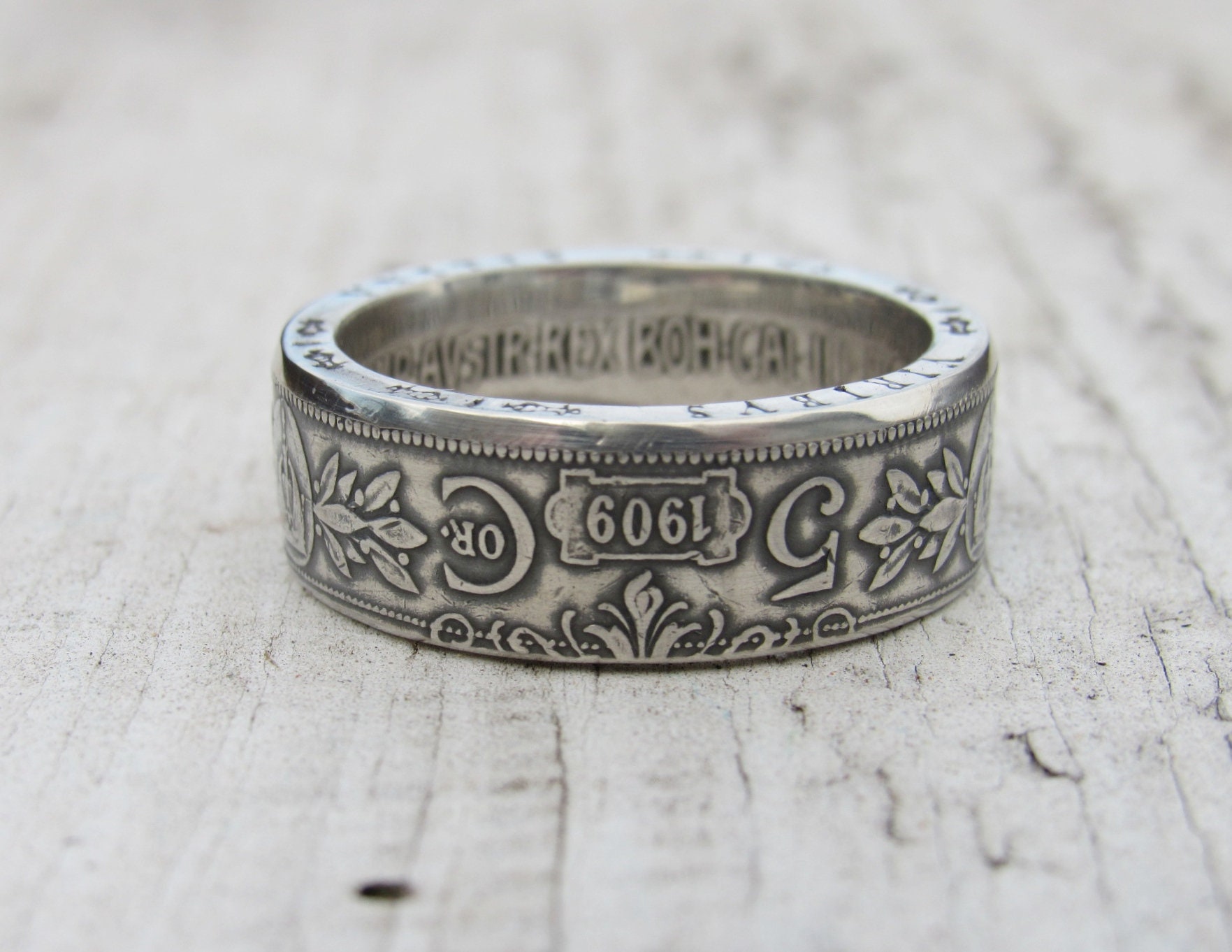 Austro-hungarian Silver Coin Ring 5 Coron Coin Ring Silver - Etsy