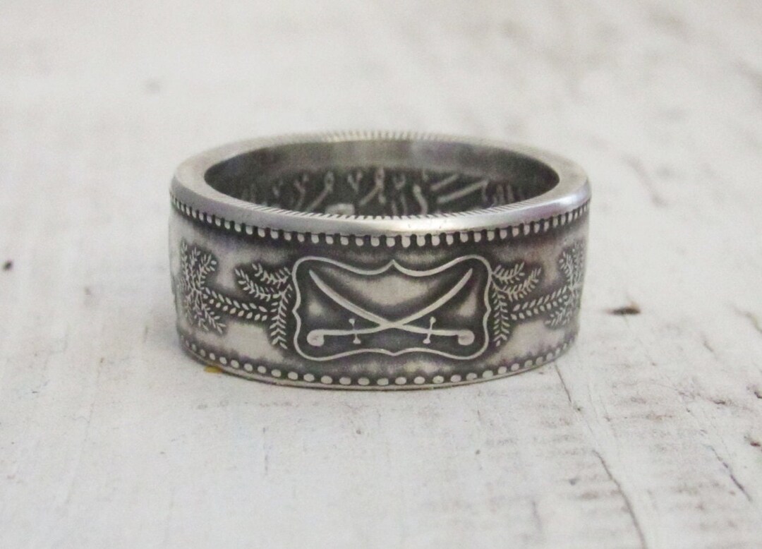 Saudi Arabia Silver Coin Ring - Silver Saudi Arabia Coin Ring - Ring ...