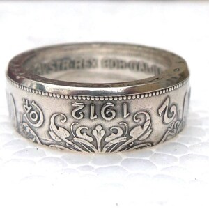 Austro-hungarian Silver Coin Ring - 2 Crowns 1912 - Silver 2 Corona ...