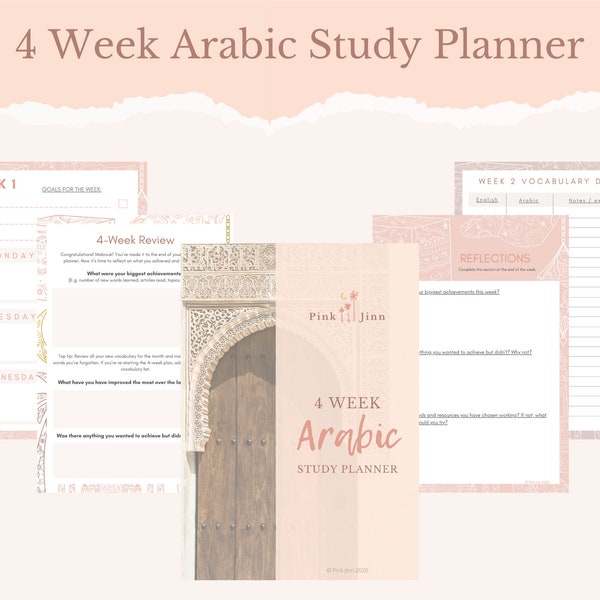 Arabic Study Planner - Etsy