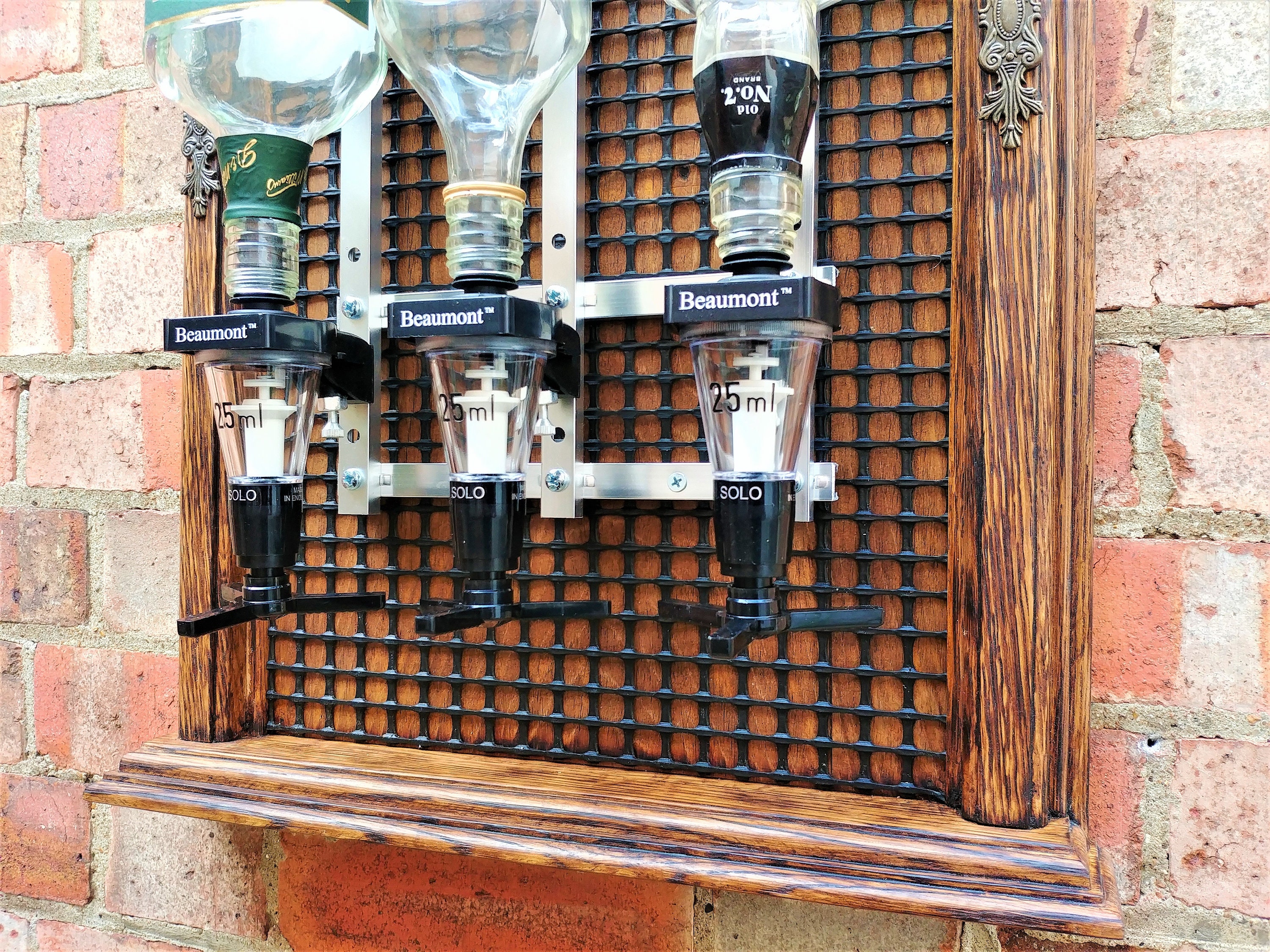 Whiskey Bar/alcohol Dispenser/mini Bar/wall Whiskey Oak Dispenser/gift ...