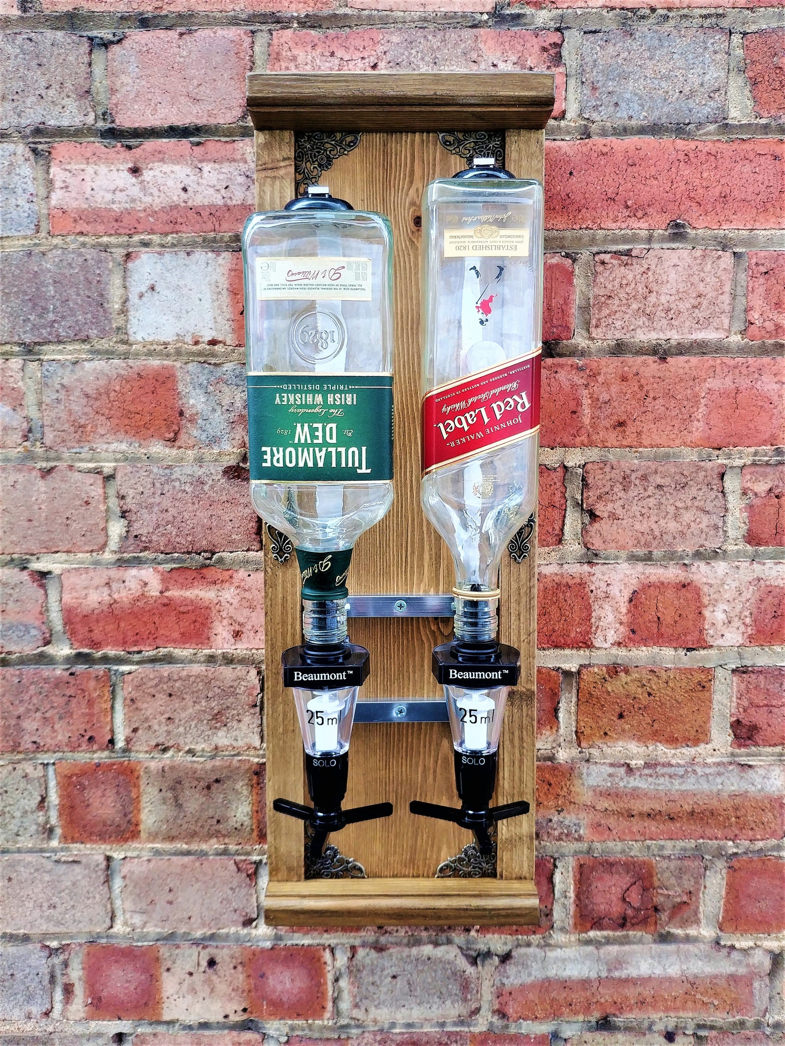 Dispenser for Whiskey/alcohol Dispenser/wall Mounted Bottle Holder/gift ...