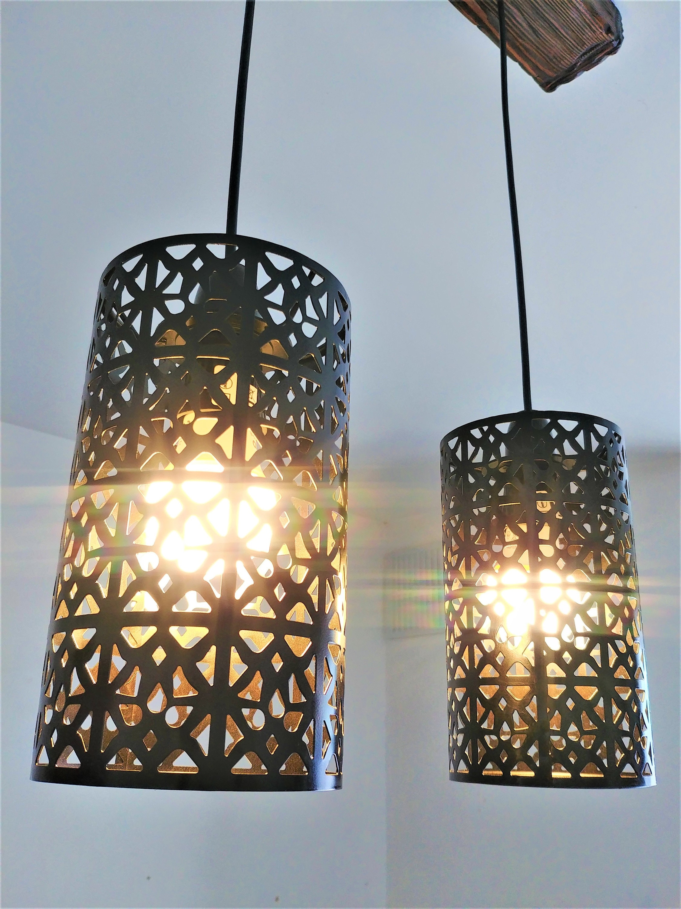 Farmhouse Wood Pendant Light Fixture/rustic Style Lighting/wood ...