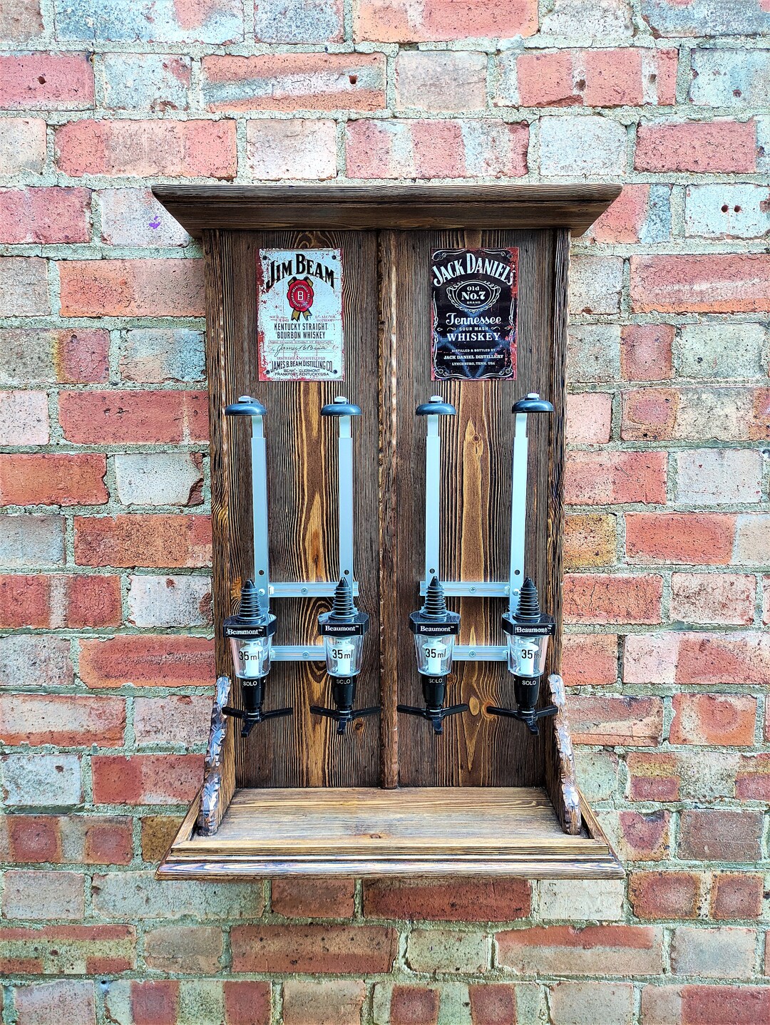 Home Whiskey Bar/wall Mounted Alcohol Dispenser/gift for Men/drink ...
