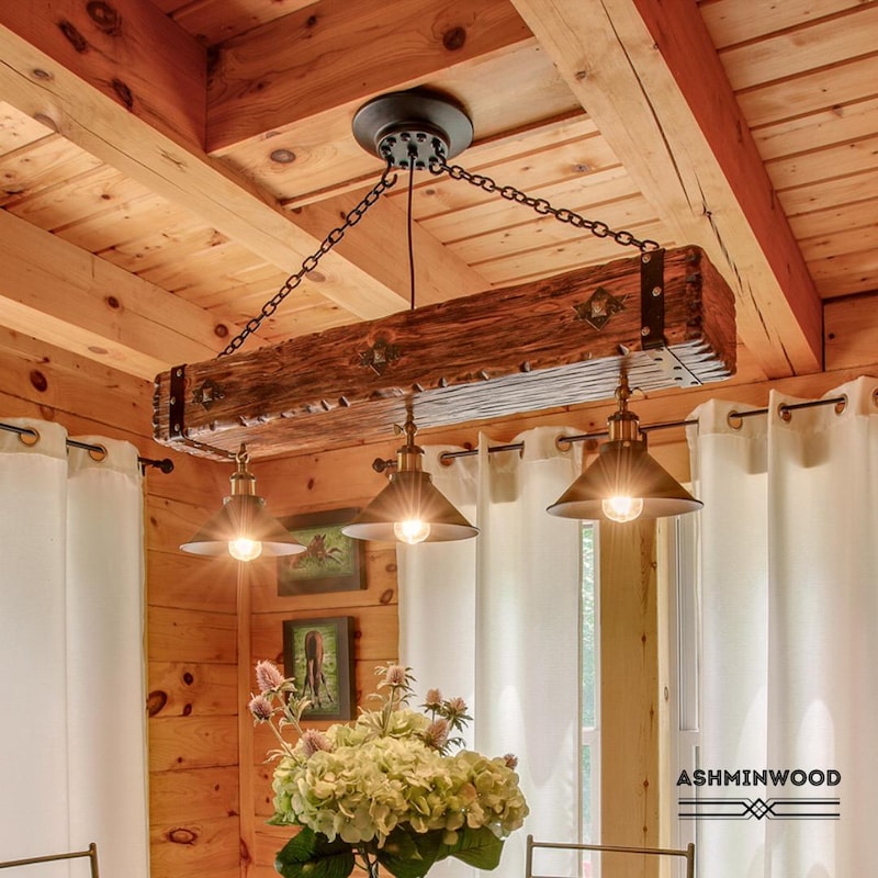 Rustic Chandelier - Etsy