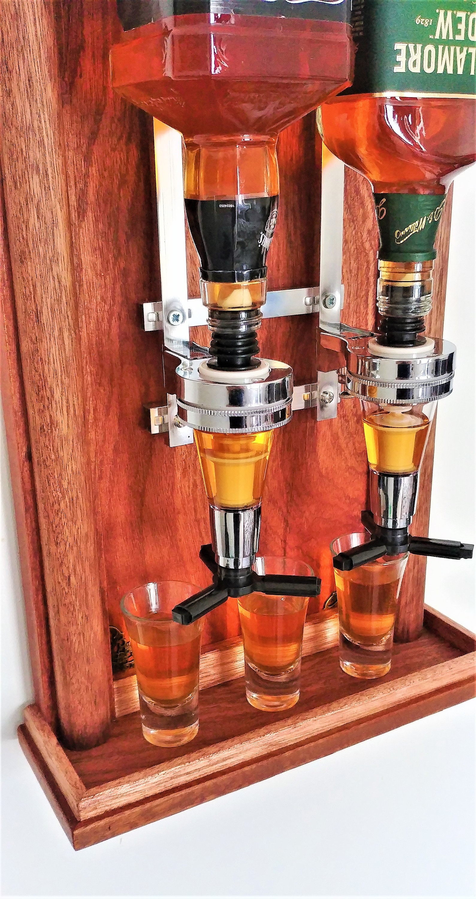Mini Bar/ Alcohol Dispenser/ Whiskey Wall Mount Bottle Holder/ | Etsy