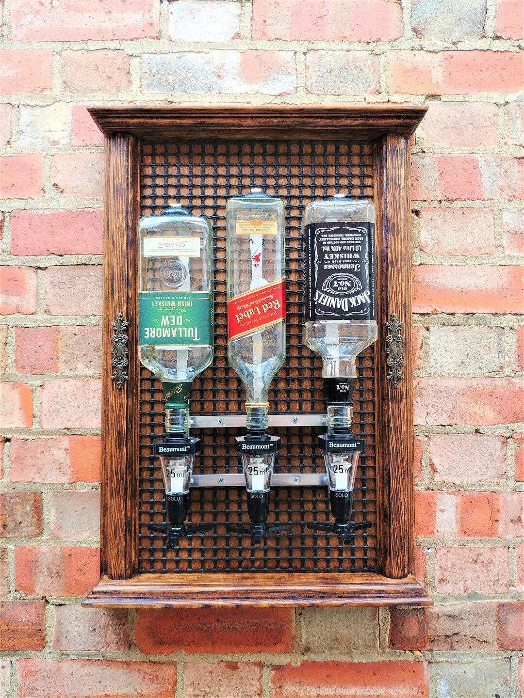 Whiskey Bar/alcohol Dispenser/mini Bar/wall Whiskey Oak Dispenser/gift ...