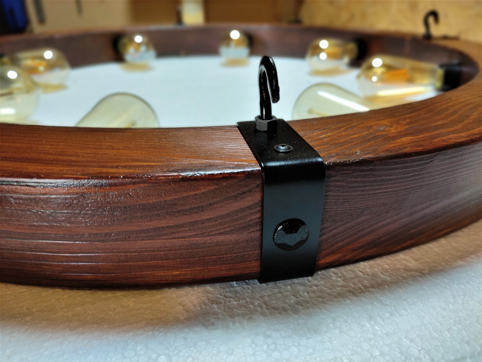 Farmhouse Wheel Chandelier / 8 Bulbs Chandelier / Rustic Pendant Light ...