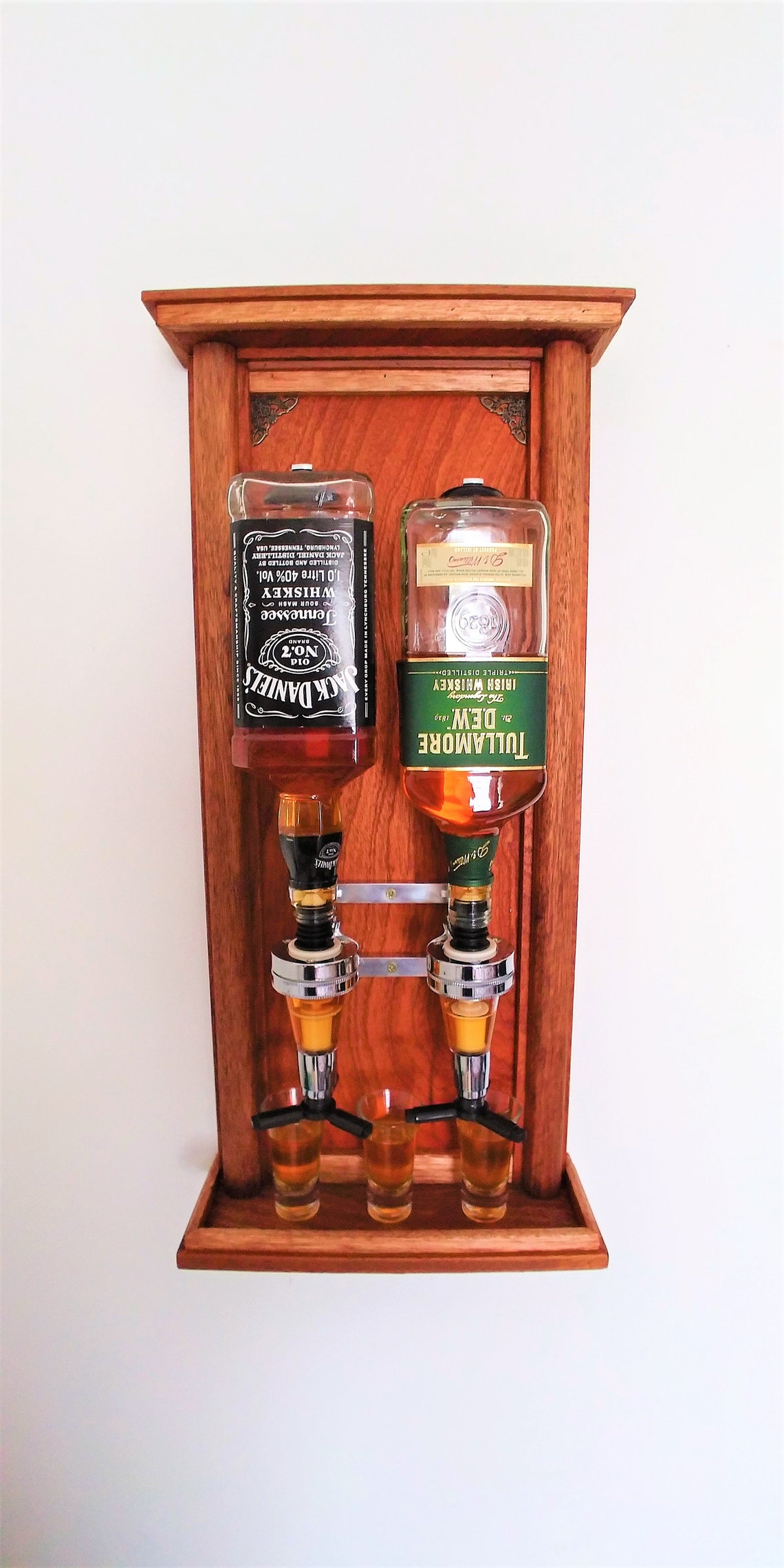 Mini Bar/ Alcohol Dispenser/ Whiskey Wall Mount Bottle Holder/ | Etsy