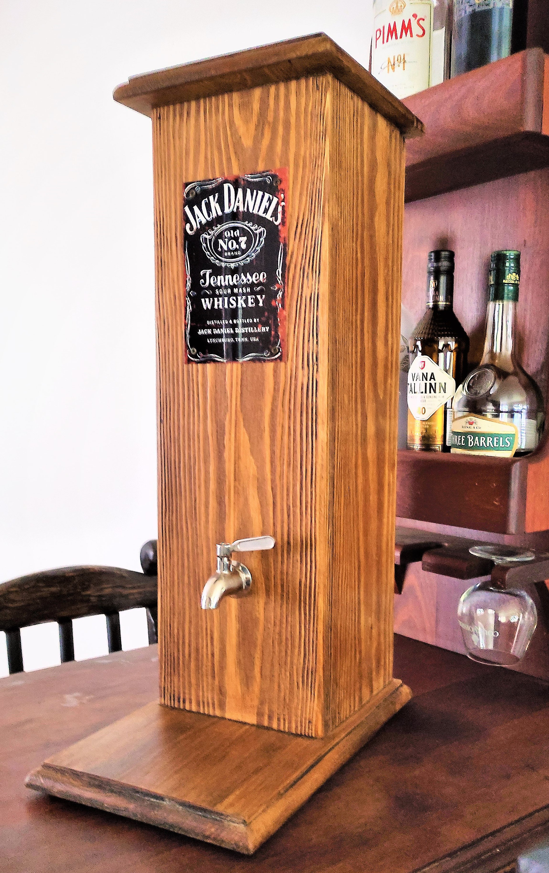 Whiskey Dispenser Alcohol Wood Dispenser Gifts for Man for | Etsy