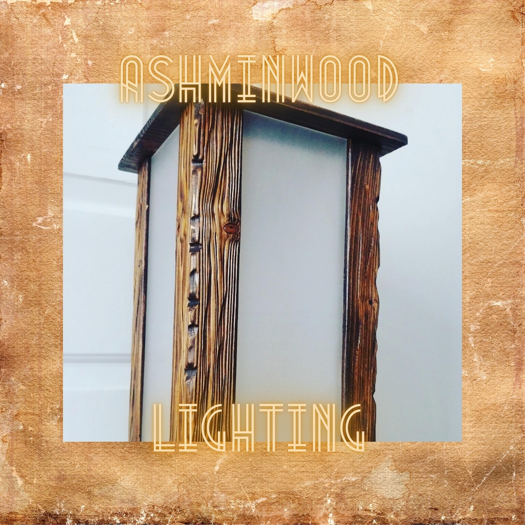 Floor Lamp Wood Dimming Lamp Wooden Standing Lamp Tower Lights LED With ...