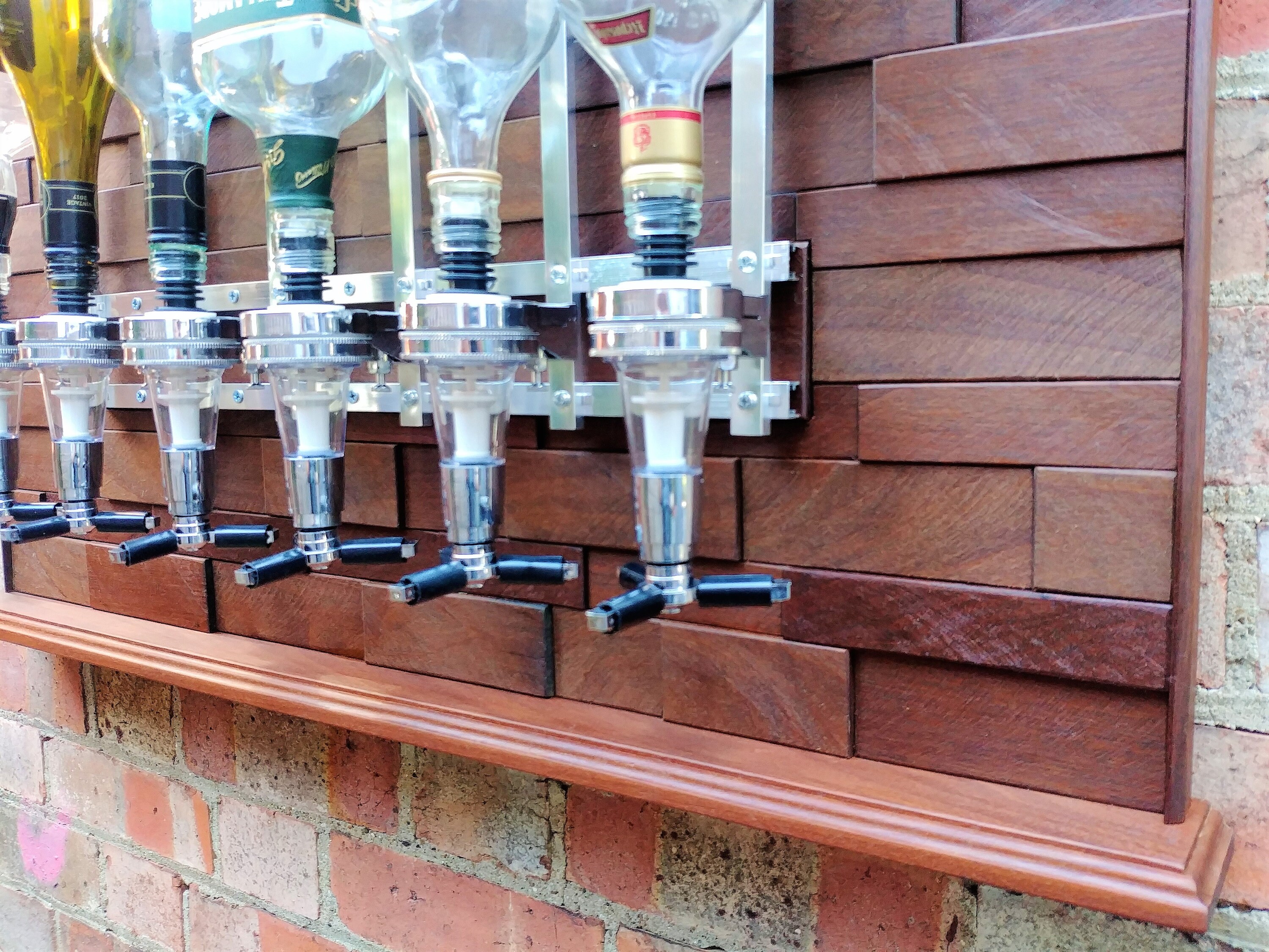 Home Whiskey Bar/Wood Wall Art/Alcohol Dispenser/Whiskey | Etsy