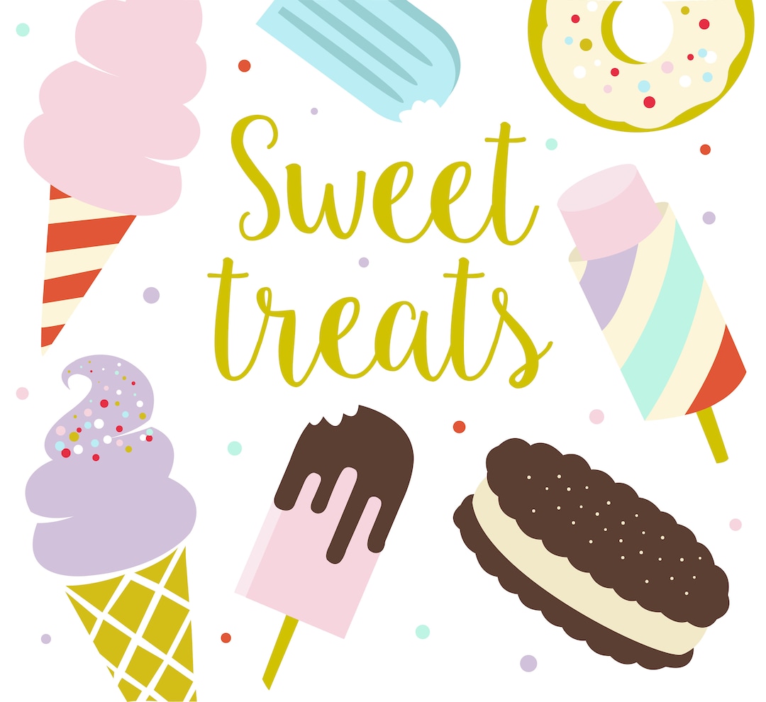 Sweet Treats Clipart / Summer Clipart / Ice Cream / Dessert Clipart ...