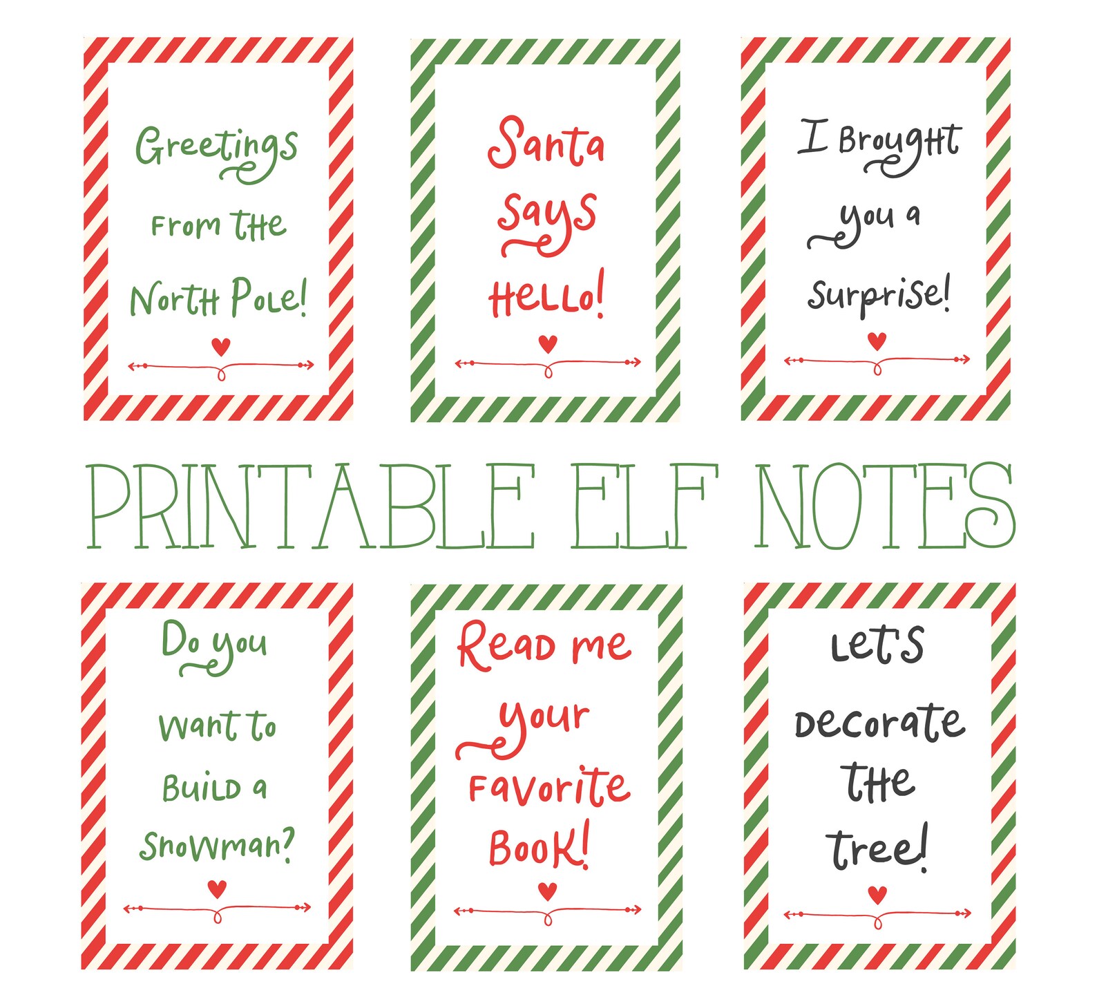 27 Printable Elf Notes / Digital Download / Elf Messages / Elf ...