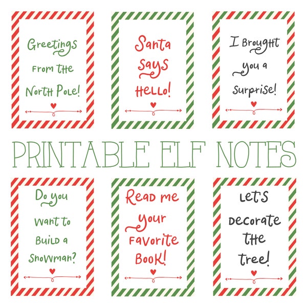 Elf Notes - Etsy