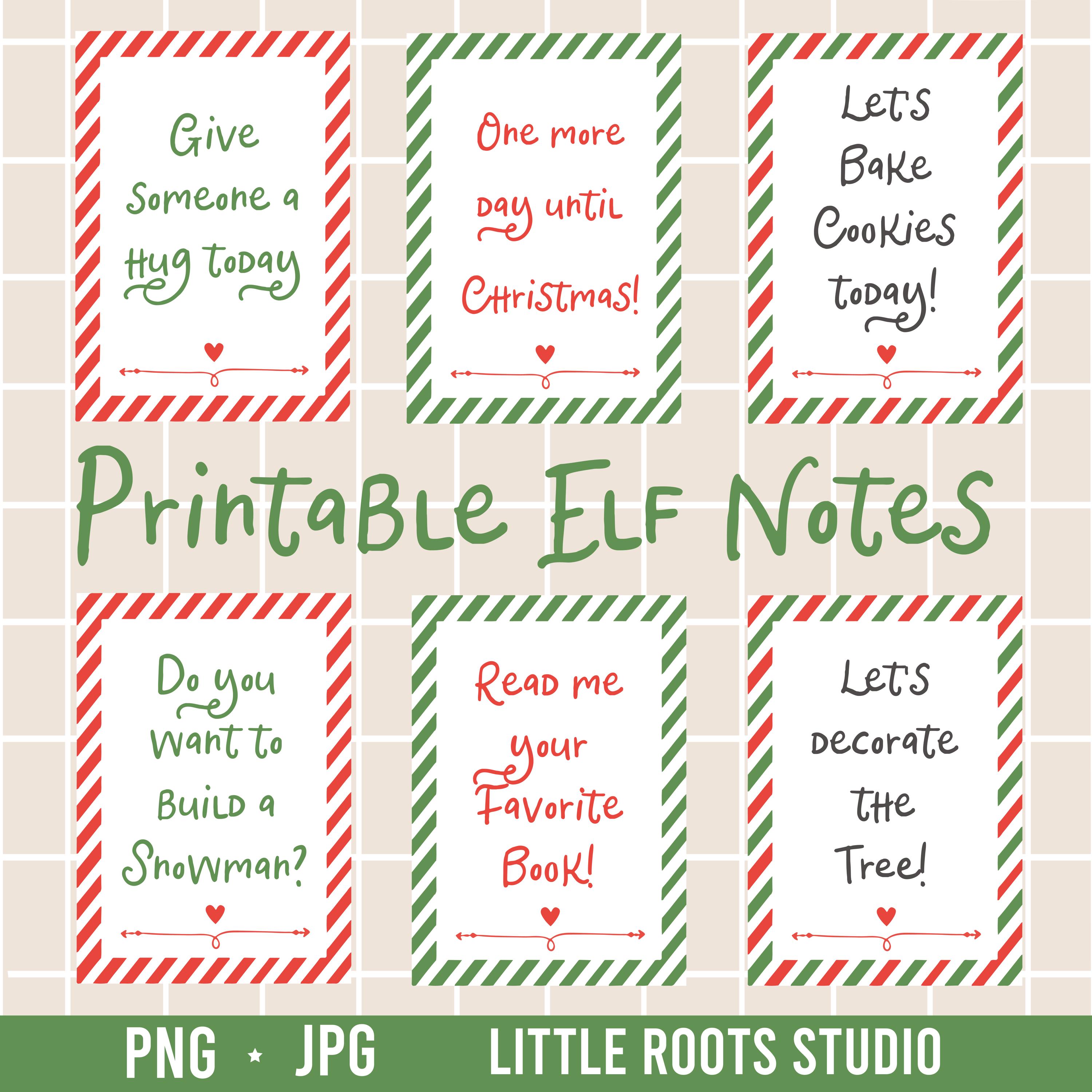 27 Printable Elf Notes / Digital Download / Elf Messages / Elf ...