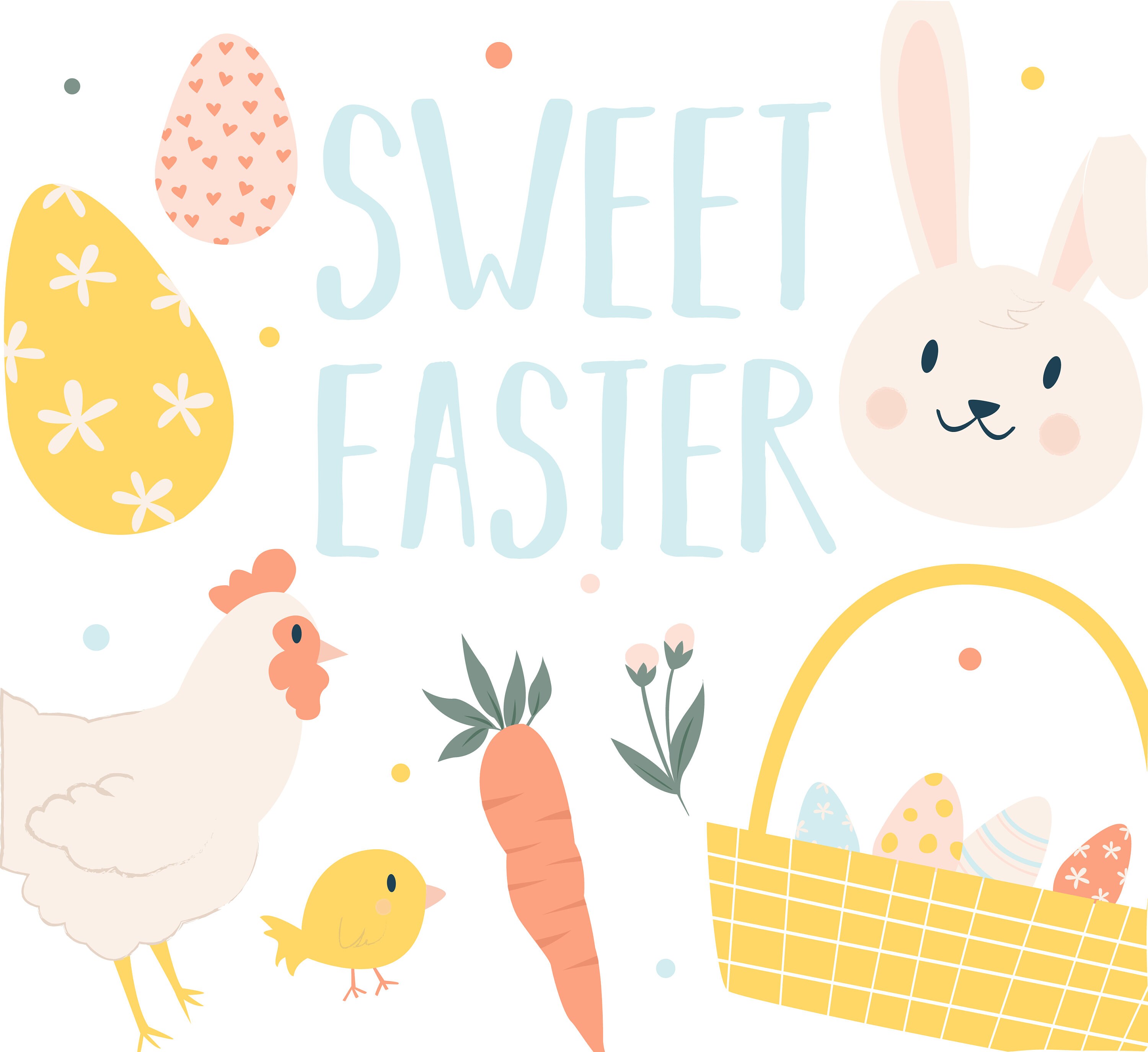 Easter Clip Art / Cute Easter / Spring Clip Art / Digital Download ...