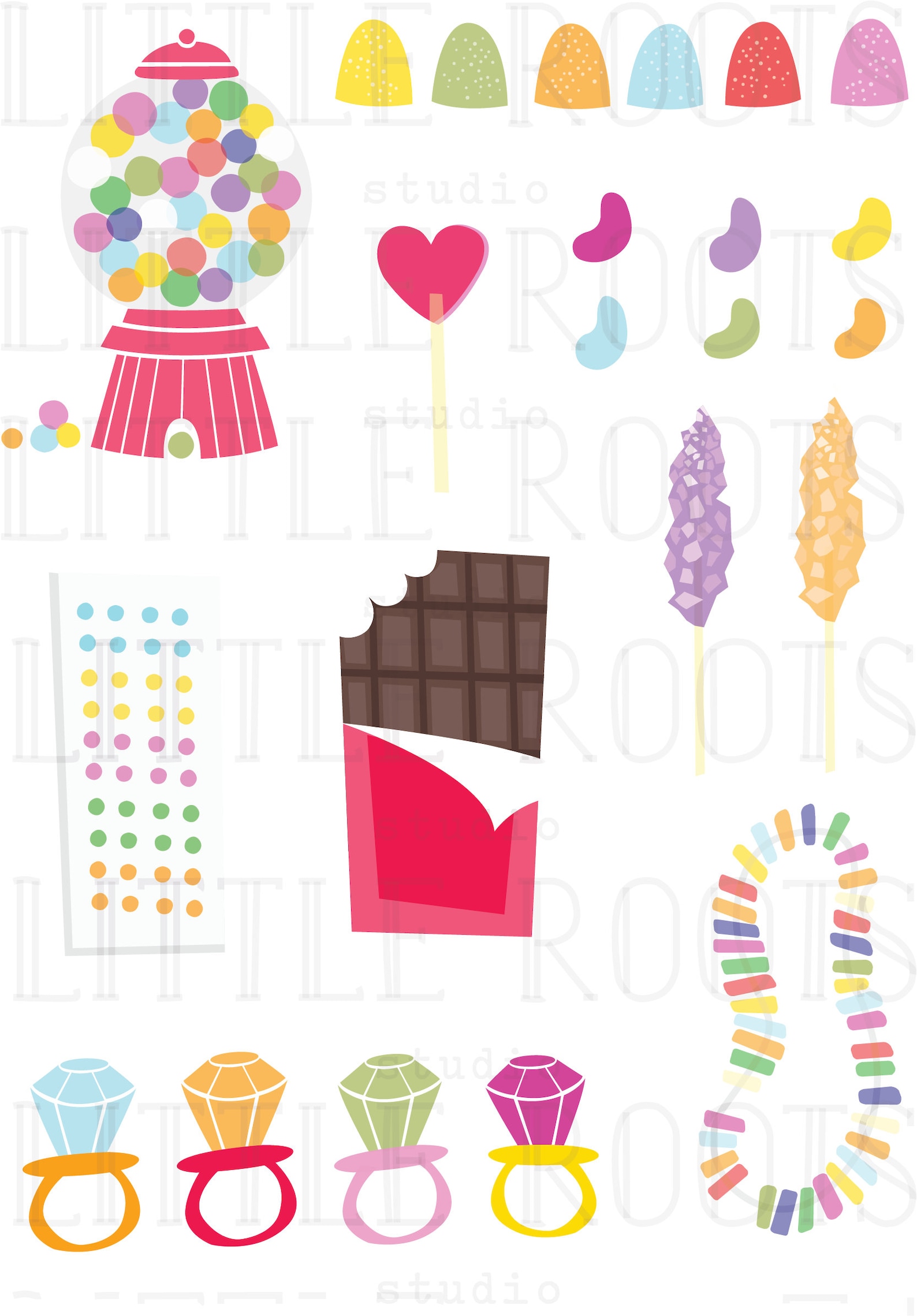 Candy Shop Clipart / Food Clipart / Cute Food Clipart / Chocolate ...