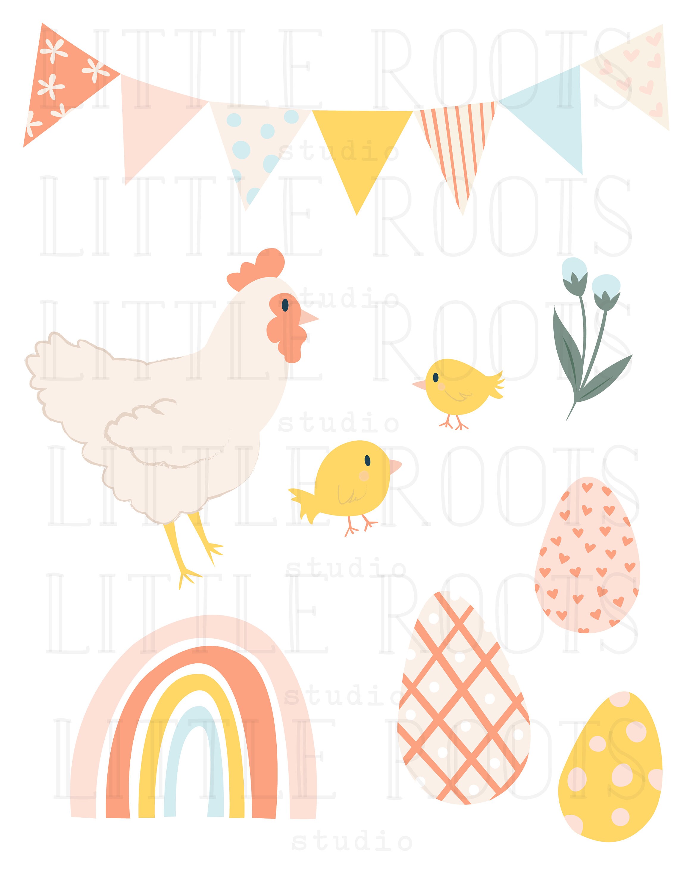 Easter Clip Art / Cute Easter / Spring Clip Art / Digital Download ...