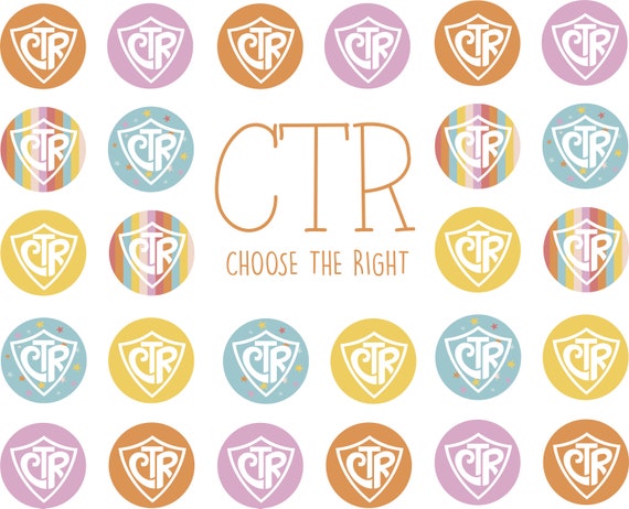 CTR Clipart / Choose the Right / CTR Stickers / Latter Day | Etsy