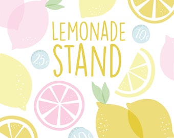 Pink Lemonade Clipart Clip Art Lemonade Graphics Summer - Etsy