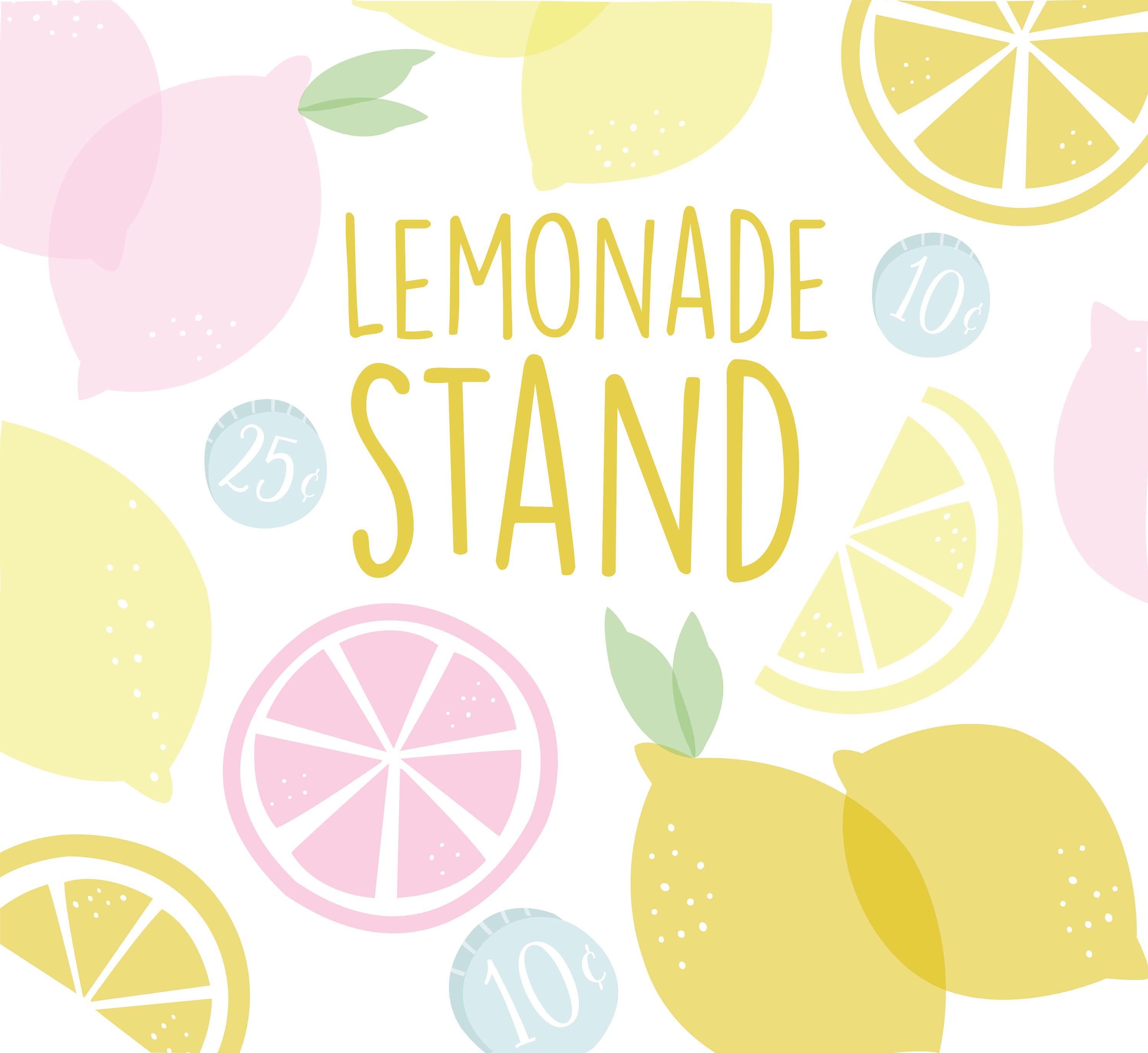 Lemonade Stand / Lemonade Clipart / Lemons Clipart / Digital Download ...
