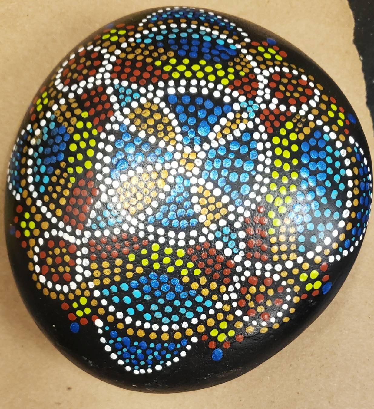 Geometric Rock Art - Etsy