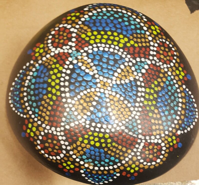 Geometric Rock Art - Etsy