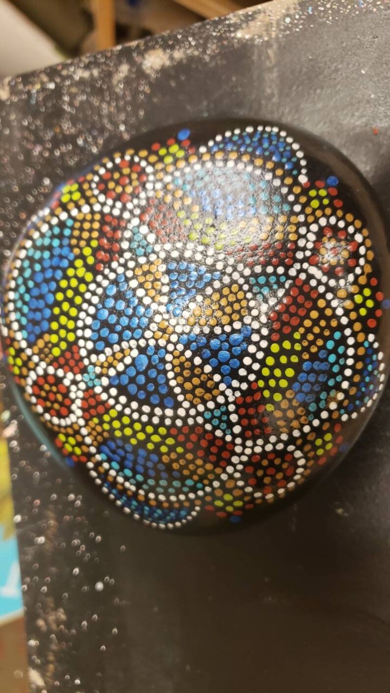 Geometric Rock Art - Etsy