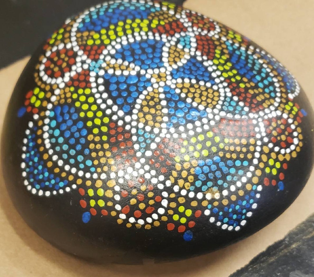 Geometric Rock Art - Etsy