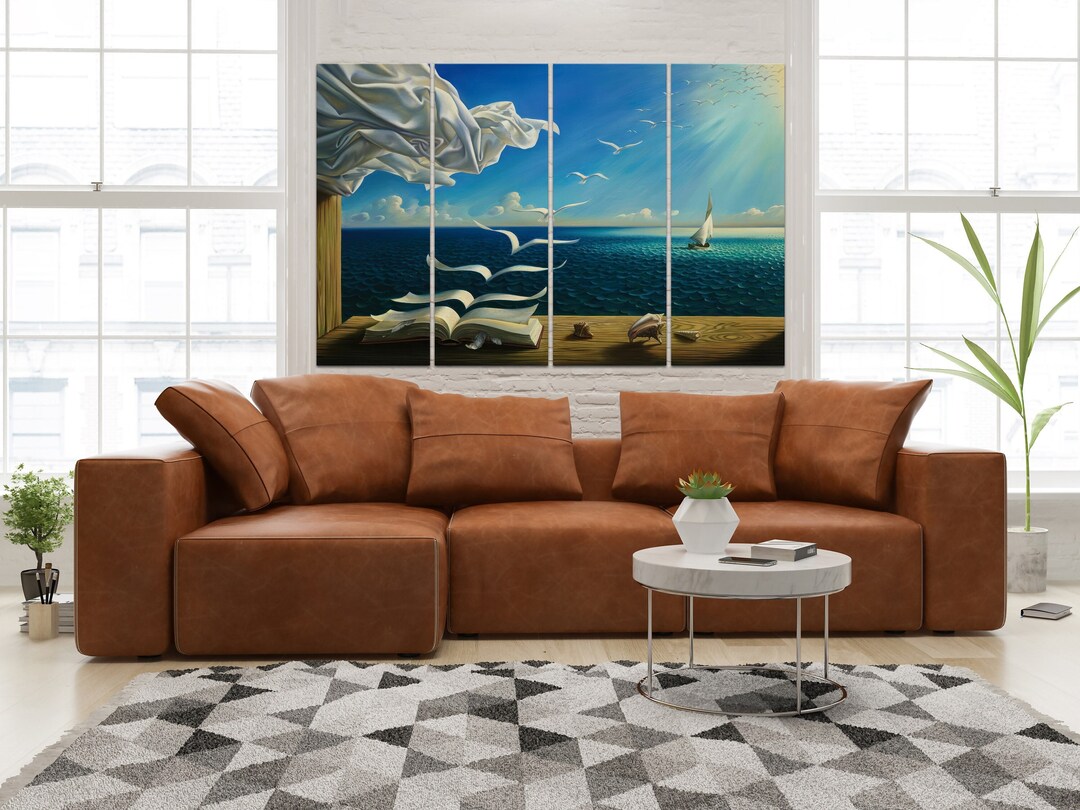 The Waves Book Wall Art Canvas Print Classic Art Salvador Dali - Etsy