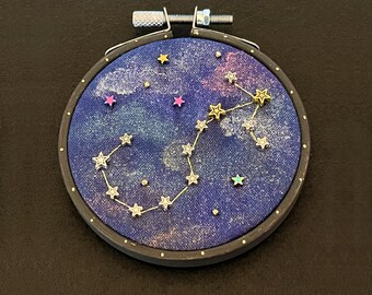 Star Sign Constellations Embroidery - Etsy