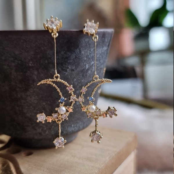 Celestial Earrings - Etsy