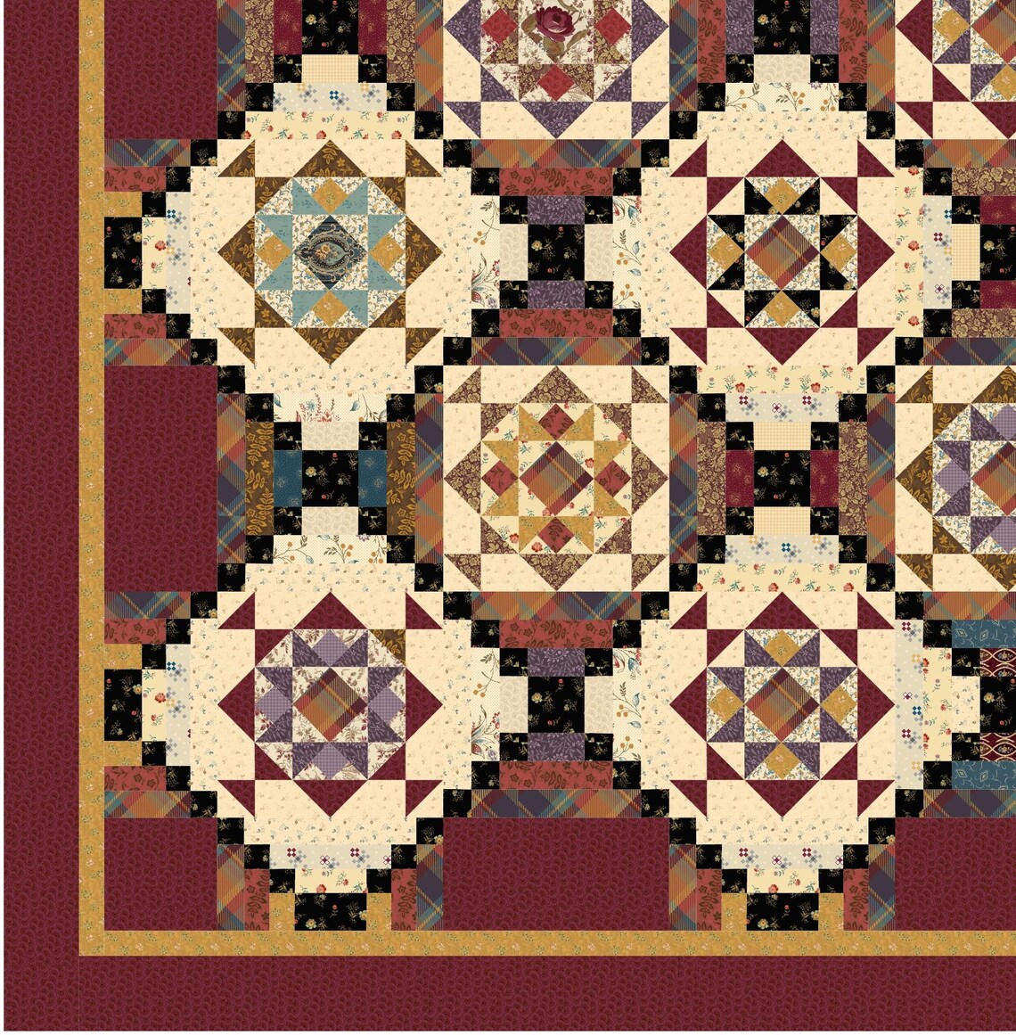 Stardance Quilt Pattern DIGITAL DOWNLOAD by Lynn Wilder for Sew'n Wild ...