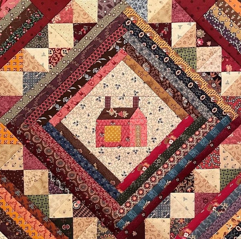 Calico Cottages Quilt Pattern by Lynn Wilder Foundation Paper Pieced ...