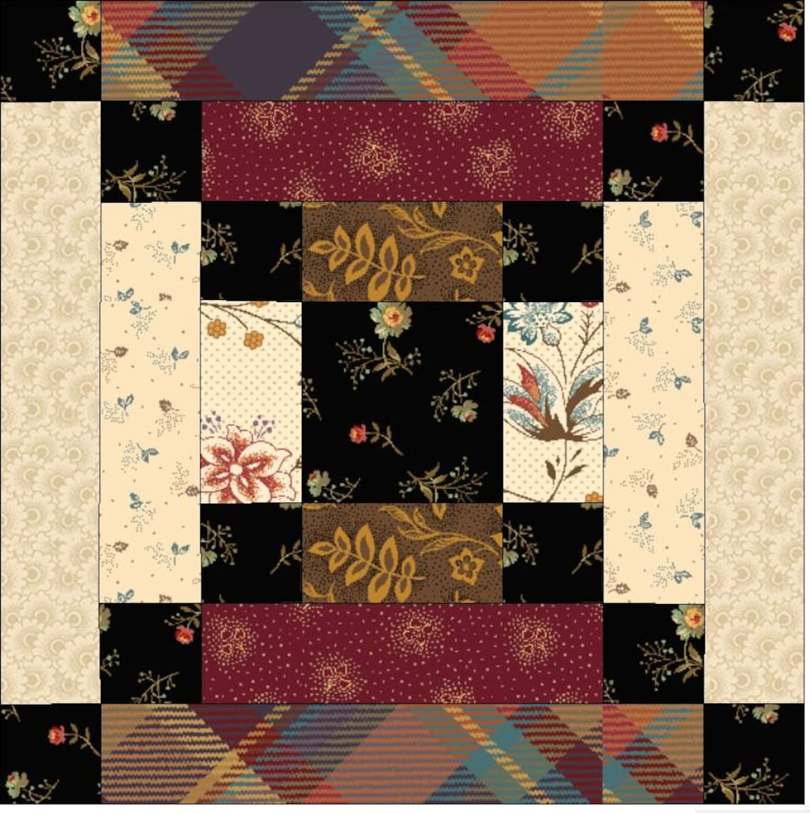 Stardance Quilt Pattern DIGITAL DOWNLOAD by Lynn Wilder for Sew'n Wild ...