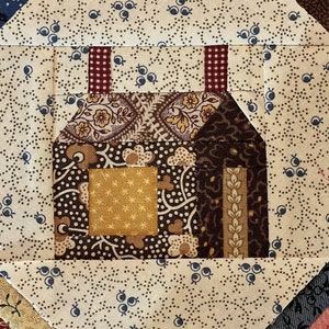 Calico Cottages Quilt Pattern by Lynn Wilder Foundation Paper Pieced ...