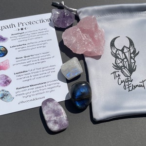 Empath Protection Crystal Kit | Healing Crystals for Empaths | Empath ...