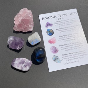 Empath Protection Crystal Kit | Healing Crystals for Empaths | Empath ...