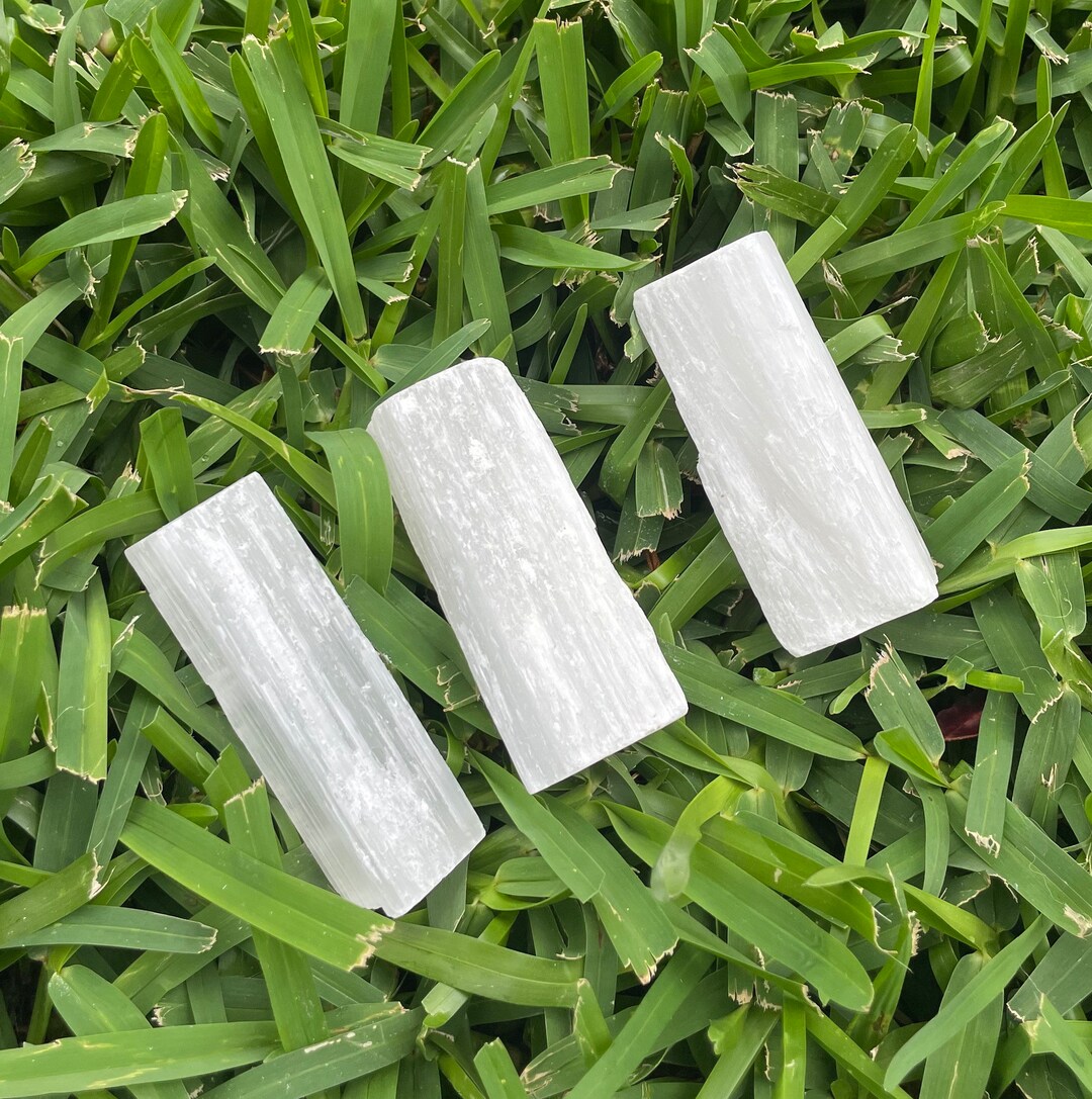 6cm Selenite Rough Crystal Log | Self Standing Bar Raw Slab - Etsy