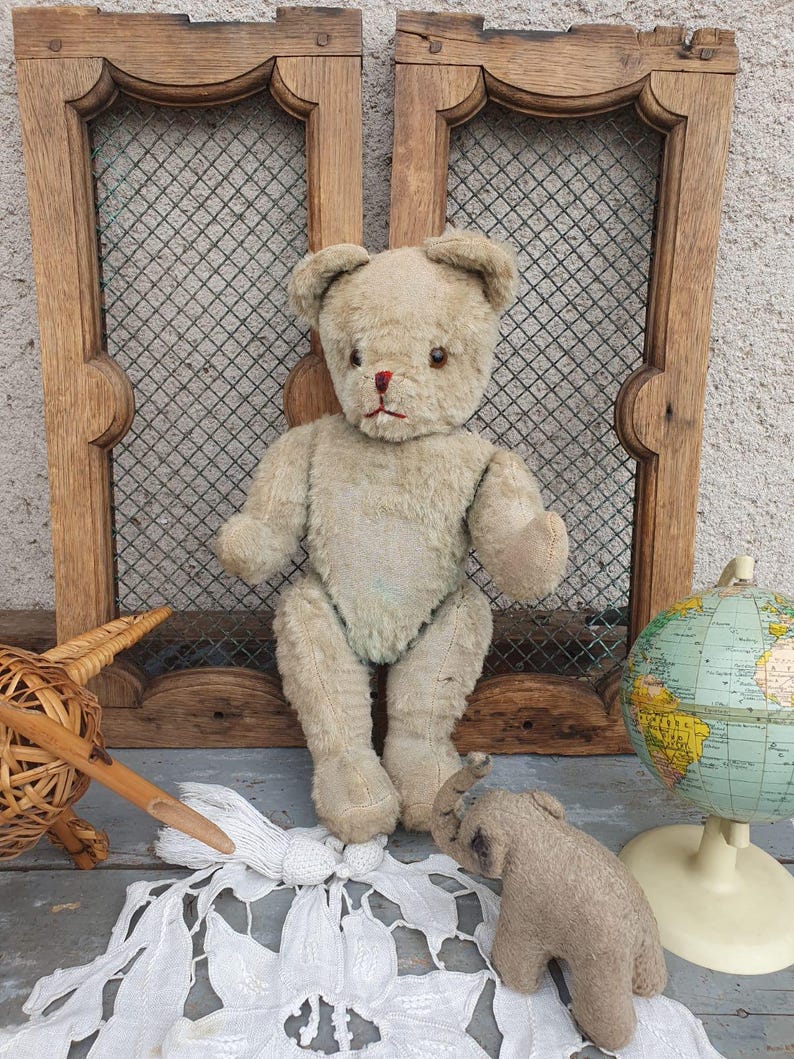 Old Teddy Bear - 50s Toy - French Teddy Bear - Teddy Bear - Etsy