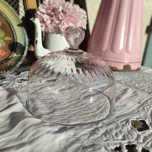 Cut Crystal Bell Cake Bell Lid for Cake or Cheese Cake Display Food ...