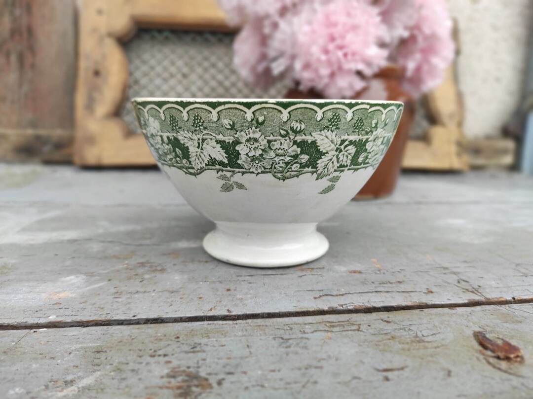 French Milk Coffee Bowl Iron Land Floral Decor Moulin Des Loups Hamage ...