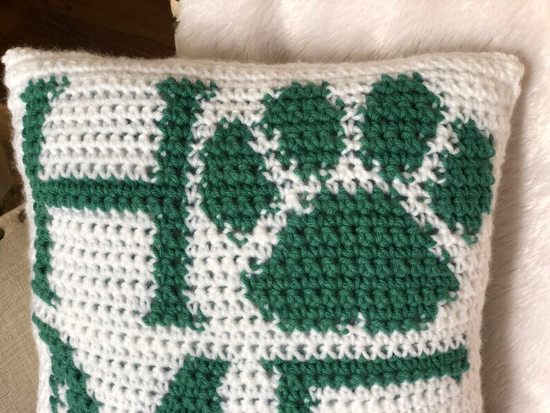 Home Paw Print Crochet Pillow Pattern - Dog Lovers Crochet Pattern ...
