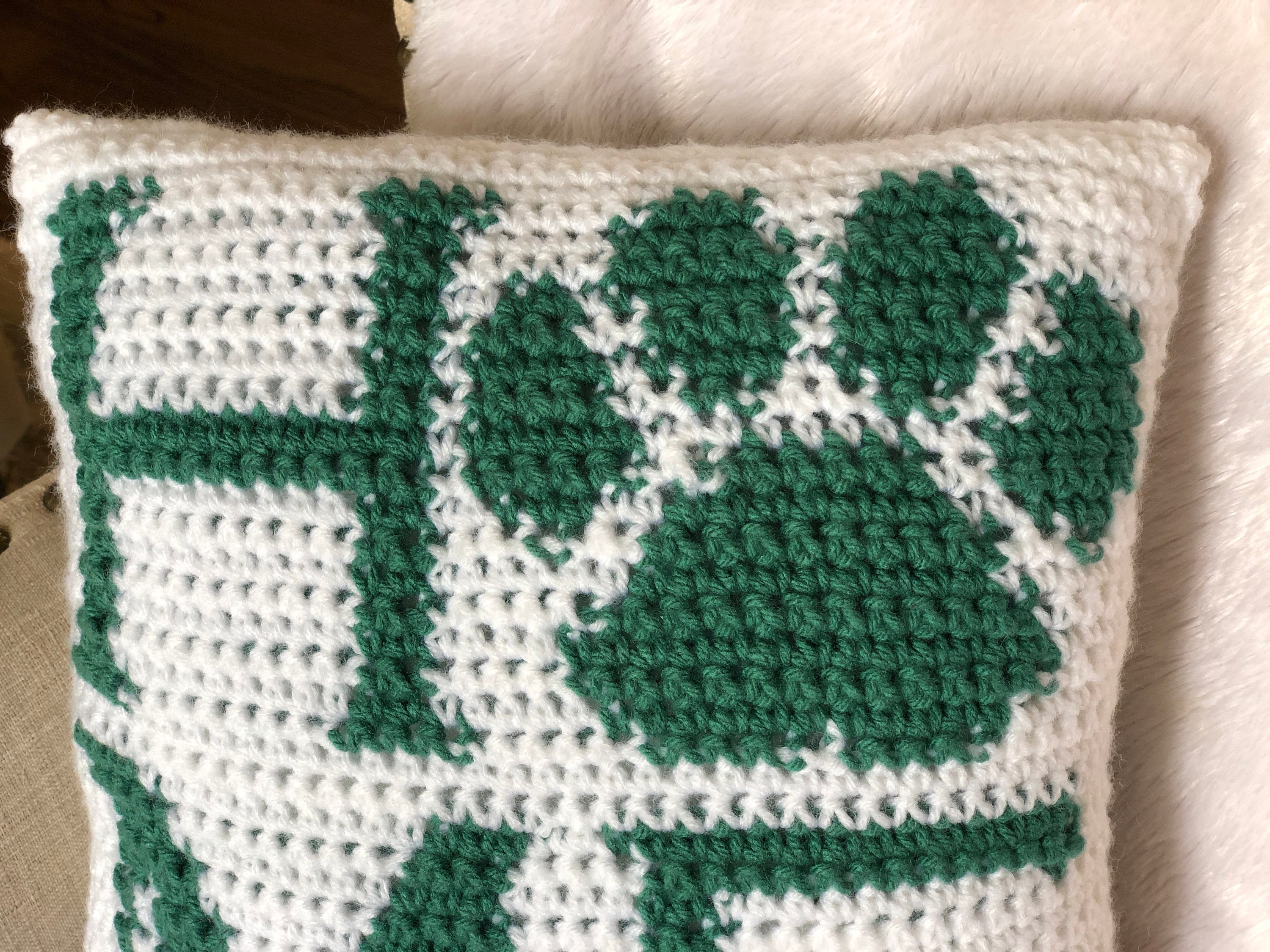 Home Paw Print Crochet Pillow Pattern - Dog Lovers Crochet Pattern ...
