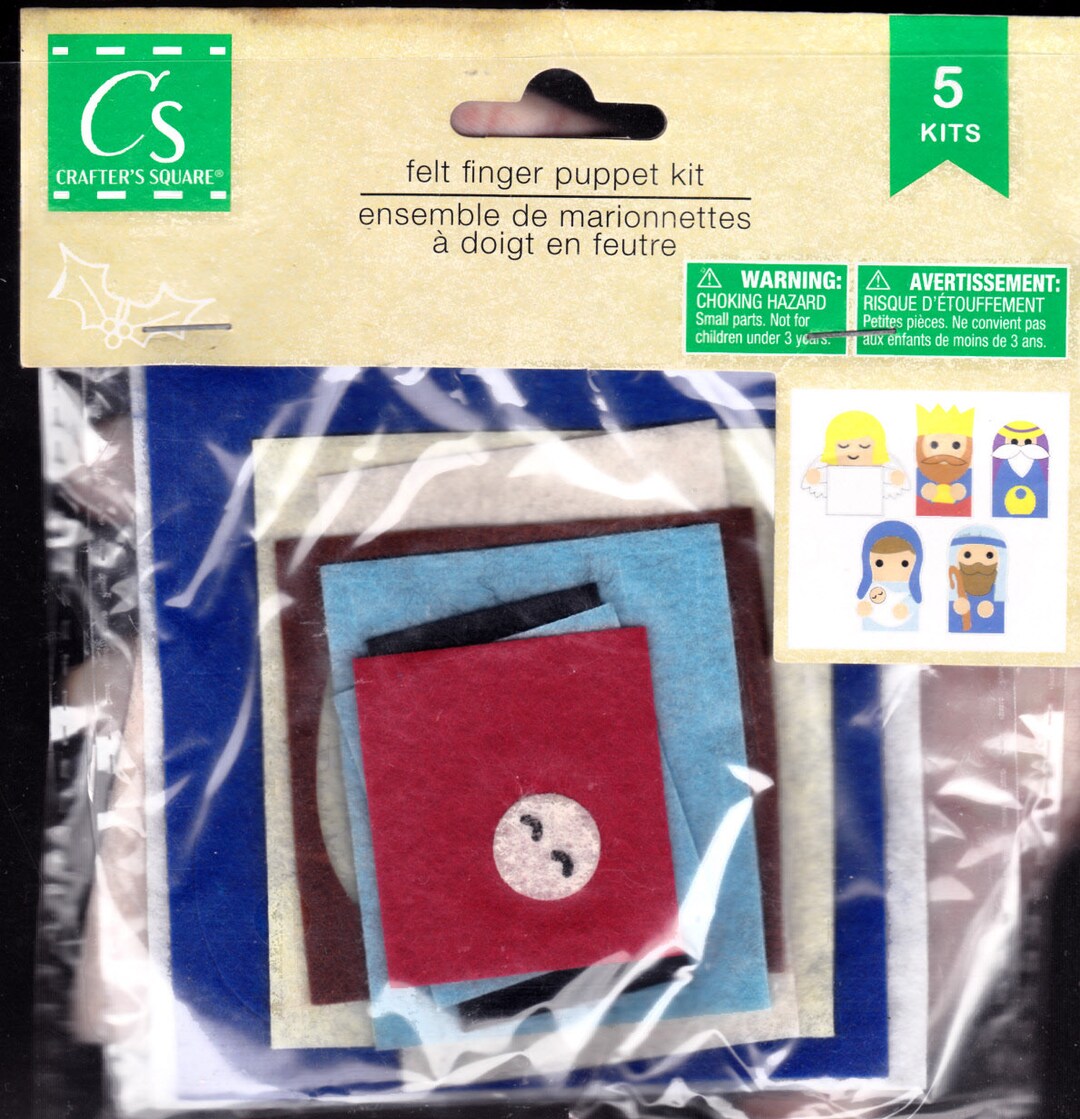 Felt Nativity Finger Puppet Kit Lot of 4 Kits - Etsy