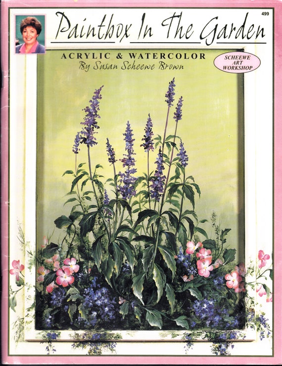 Paintbox in the Garden Susan Scheewe Brown Acrylic & | Etsy