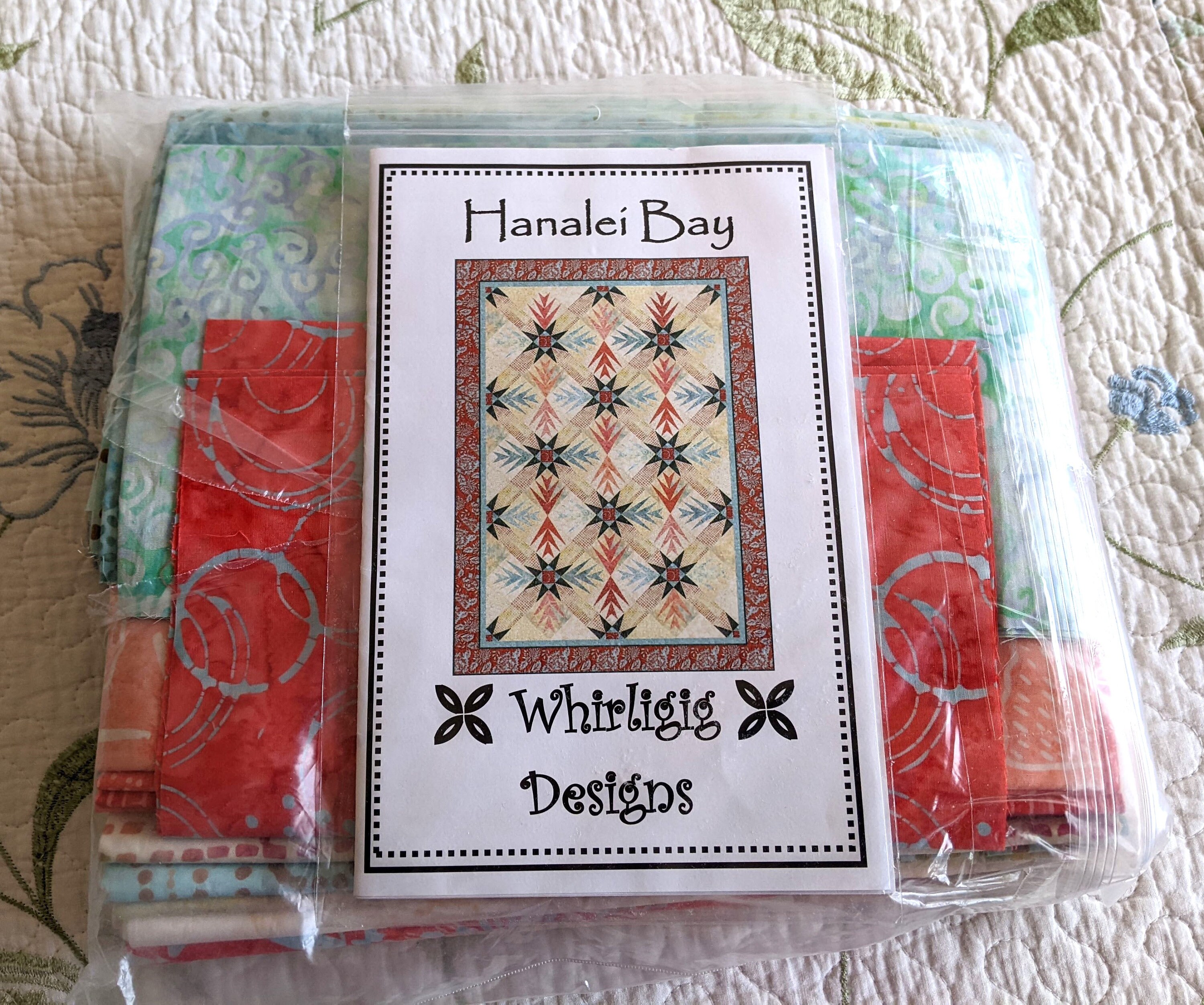 Quilt Kit Hawaii Tonga Batiks Hanalei Bay Whirligig Designs 53 X 75 In ...