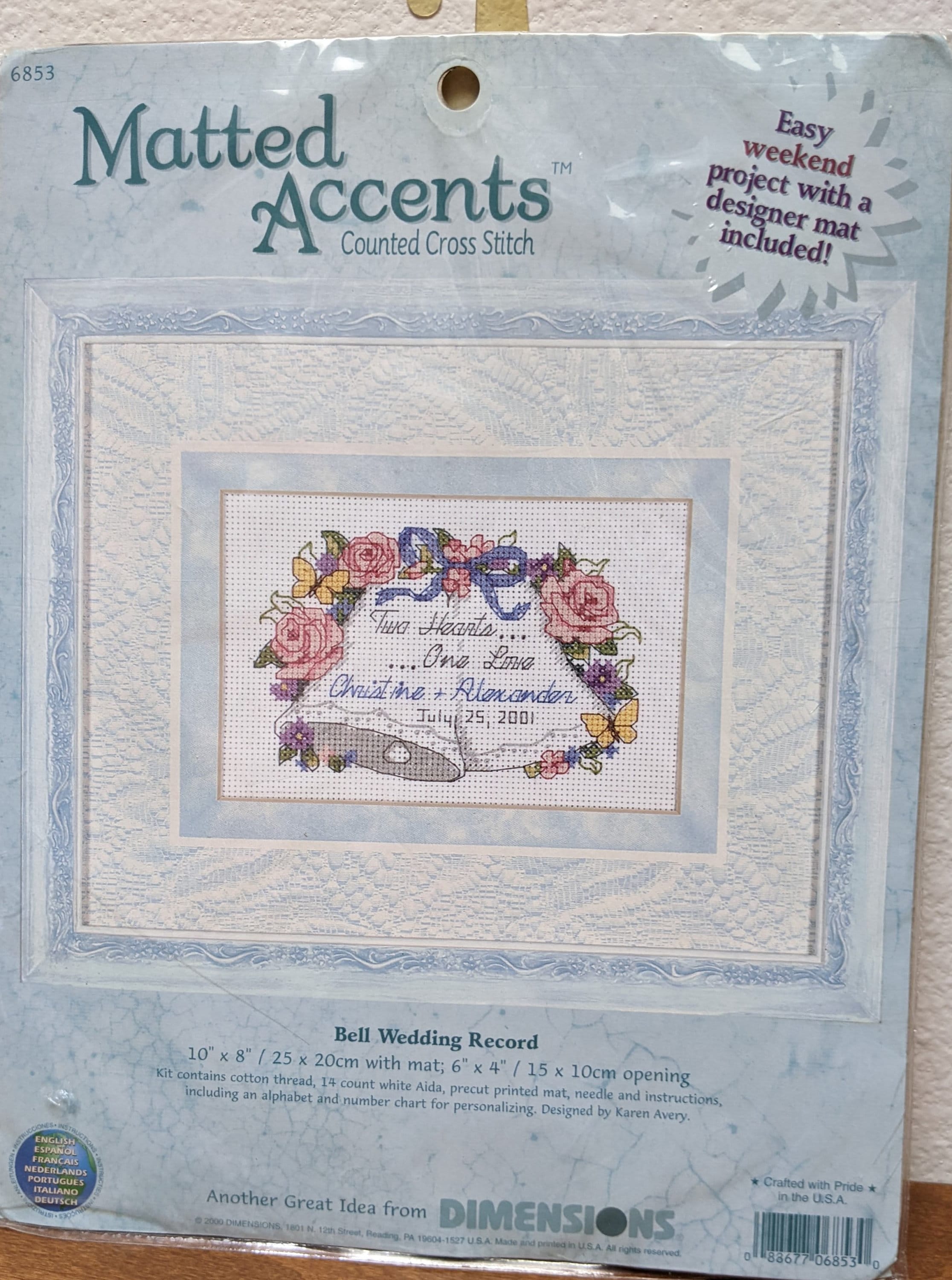 Wedding Cross Stitch Patterns Dimensions