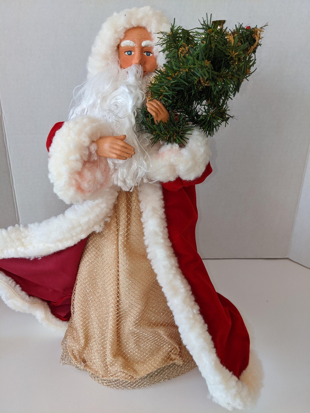 Santa Claus Father Christmas Figure Decoration 15" St. Nicholas - Etsy